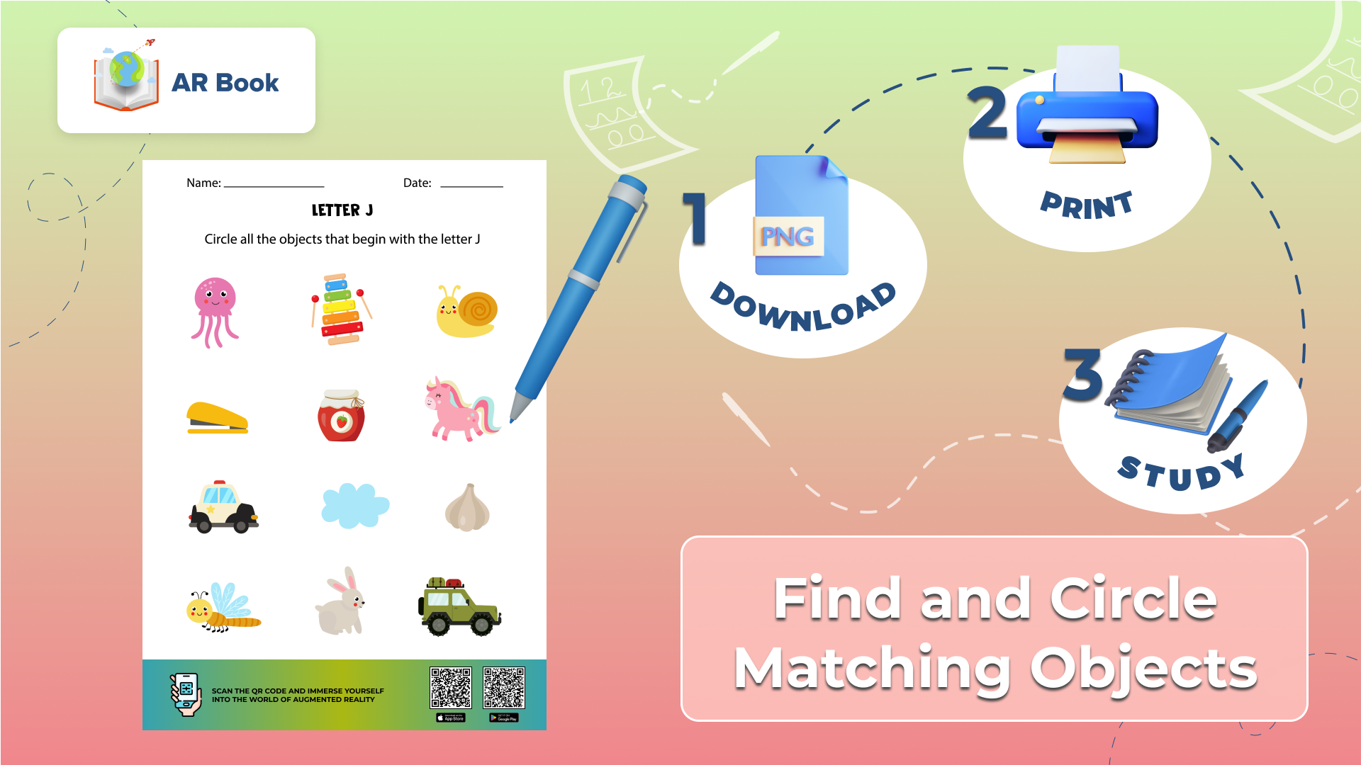 Find and Circle Matching Objects №10 | Англійська мова | Клас 1